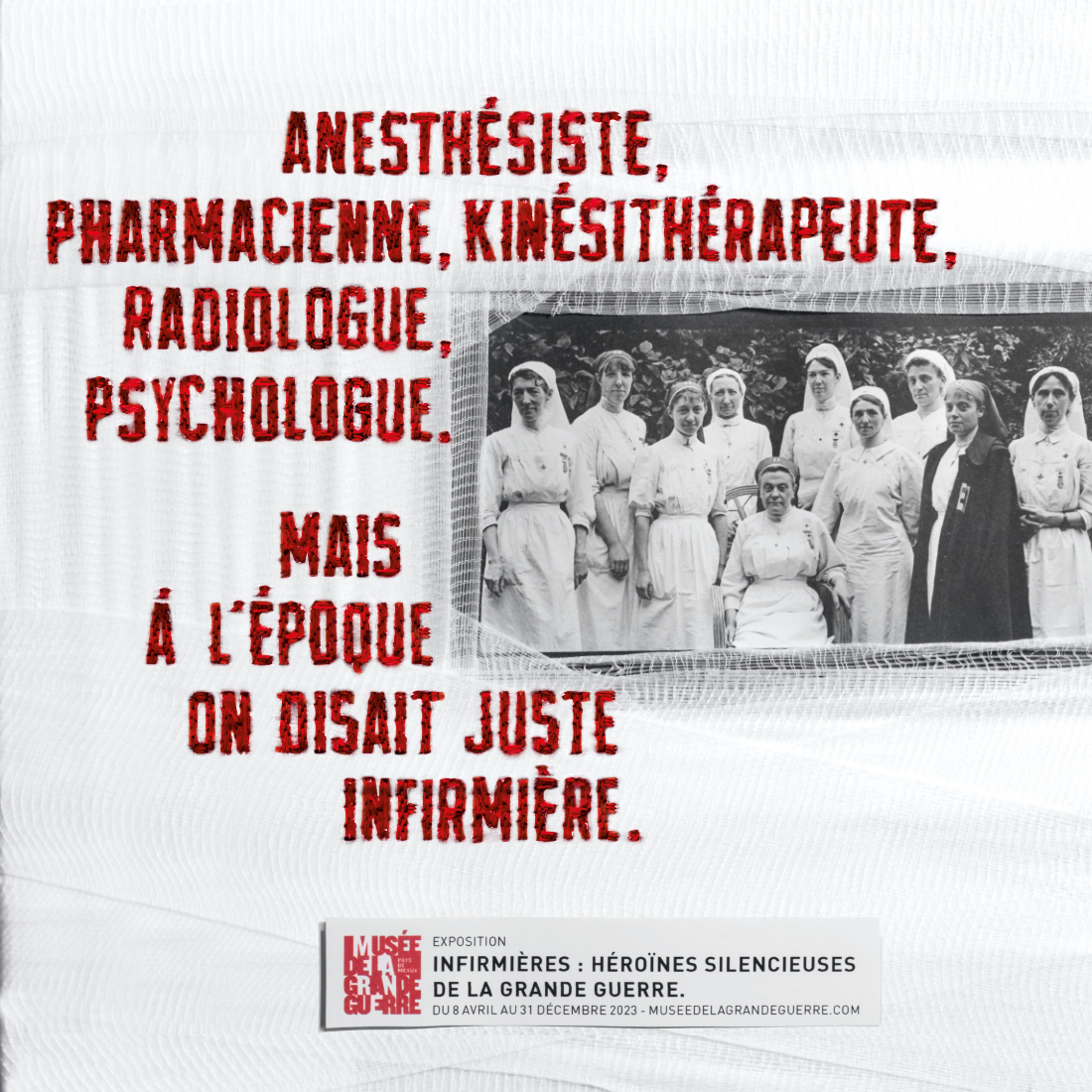 Exposition "Infirmières" : une page blanche de l’histoire avec DDB ...